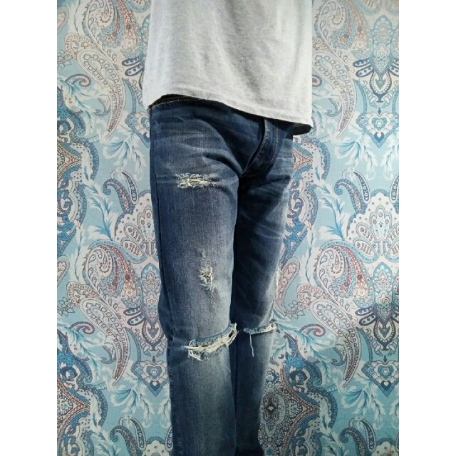 Ripped Jeans Bespoke Project, Fesyen Pria, Pakaian di Carousell