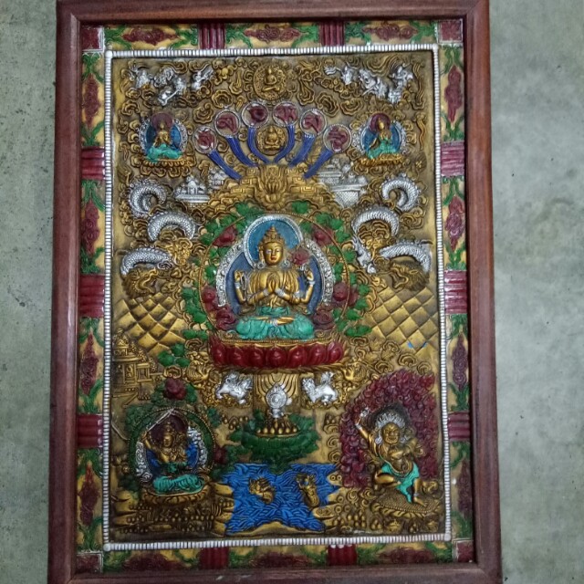 Tibet Tangka Wall Panel, Furniture & Home Living, Home Decor, Vases ...