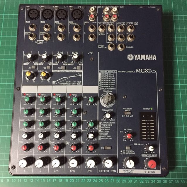 YAMAHA MG82cx mixing console, 興趣及遊戲, 音樂、樂器 & 配件, 樂器 - Carousell