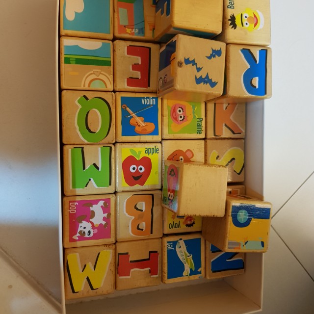 Alphabet wooden block., Babies & Kids, Baby Nursery & Kids Furniture ...