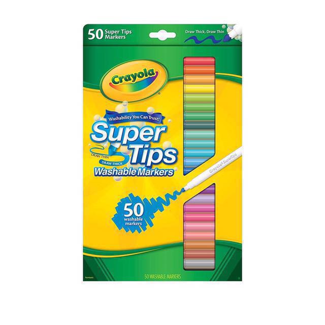 Crayola Supertips 50 Pack, Design & Craft, Craft Supplies & Tools on ...