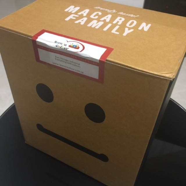 Macaron Family's TED toilet roll holder (PINK), Furniture & Home Living ...