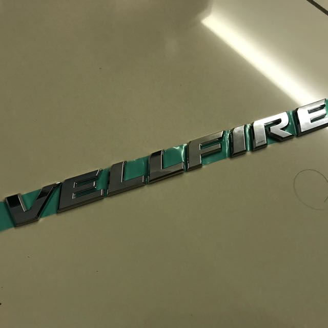 Original Toyota vellfire emblem, Auto Accessories on Carousell