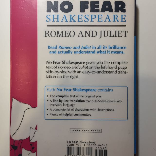 Romeo and Juliet No Fear Shakespeare, Hobbies & Toys, Books & Magazines ...
