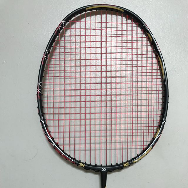 Badminton racket, .LIGHT weight racket, 26lbs string. Matt Finish, No ...