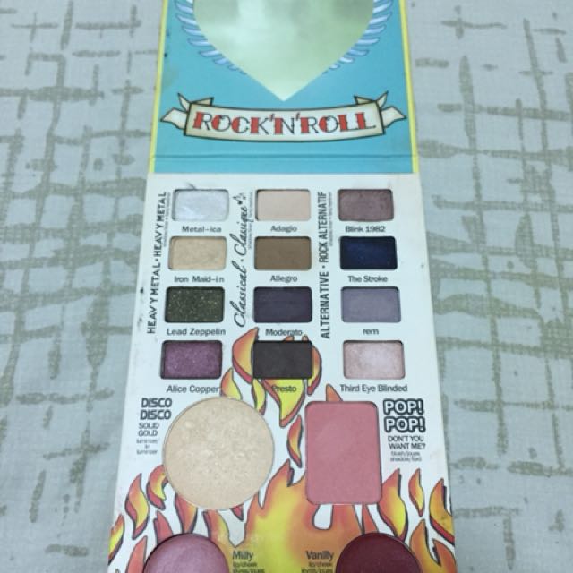 Balm Rockstar Makeup Palette 12 eyeshadows; 1 blush; 1 highlighter; 2 ...