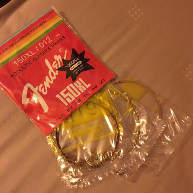Fender Acoustic Guitar Strings "Original" ball end, warm, smooth pure ...