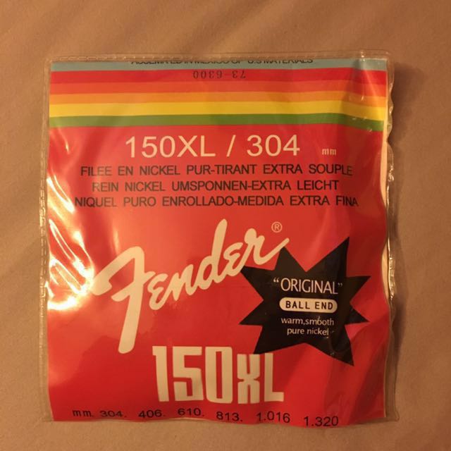 Fender Acoustic Guitar Strings "Original" ball end, warm, smooth pure ...
