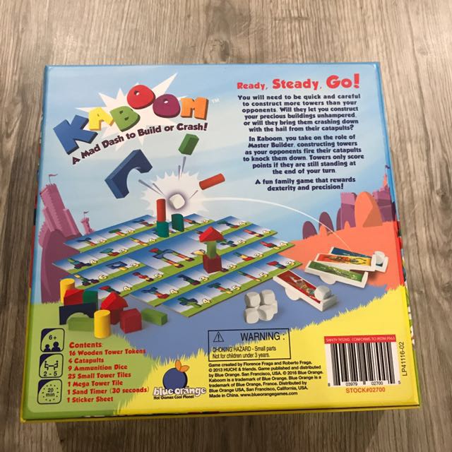 Kaboom Board Game, Toys & Games, Board Games & Cards on Carousell