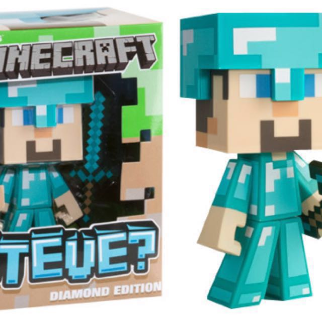 Minecraft Steve Diamond Edition, Hobbies & Toys, Toys & Games on Carousell