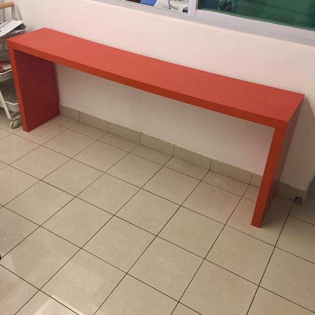 Orange console table, Furniture & Home Living, Furniture, Tables & Sets ...