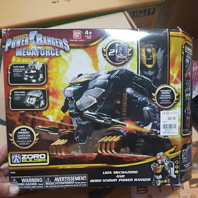 Power Rangers Megaforce Lion Mechazord and Robo Knight Power Ranger ...
