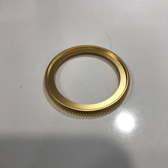 Skx mod part- matte gold coated SKX coin bezel for Seiko Skx007 skx009 ...