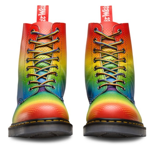Dr Martens Rainbow Pascal Pride Backhand, Men's Fashion, Footwear ...