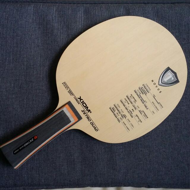Xiom Zetro Quad Table Tennis Blade, Sports Equipment, Sports & Games, Racket & Ball Sports on ...