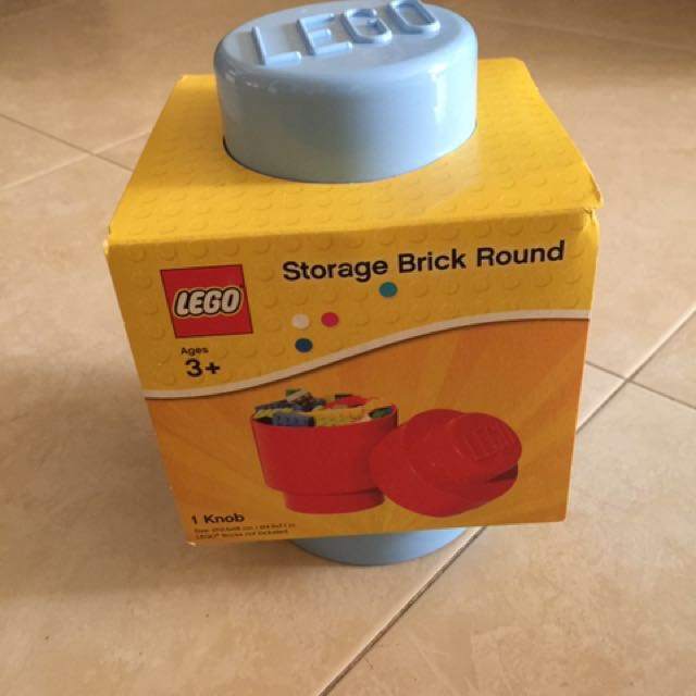 Lego Brick Storage 1 knob (Light Blue), Hobbies & Toys, Toys & Games on ...