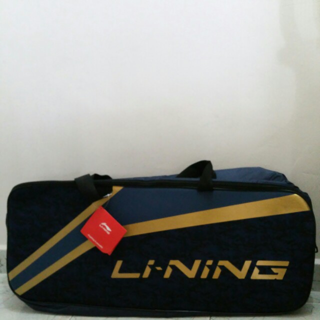 LI-NING BADMINTON RACKET BAG, Sports Equipment, Sports & Games, Racket ...