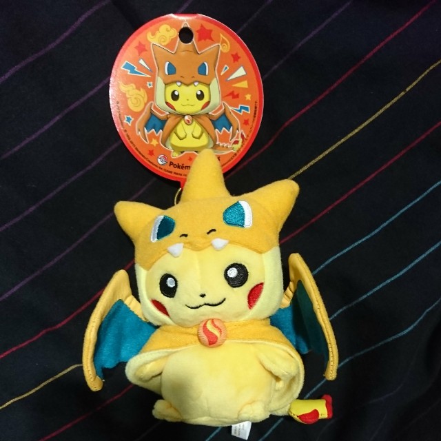Pikachu mega charizard Y plush keychain, Hobbies & Toys, Toys & Games ...