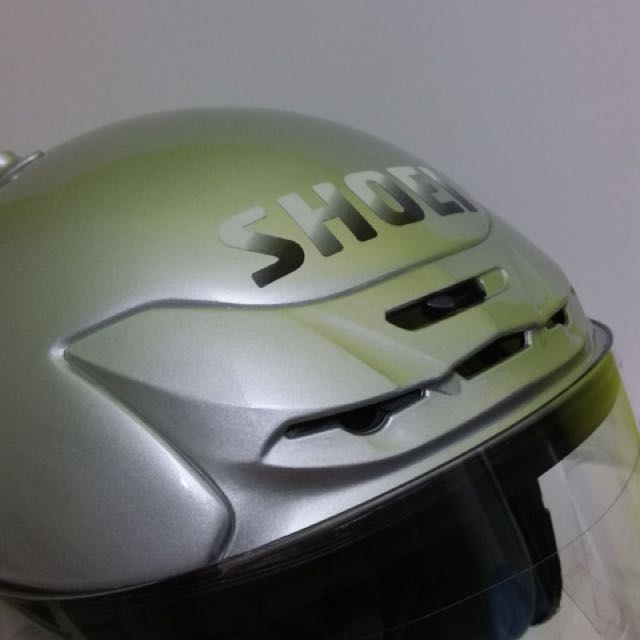 shoei jf2 silver, Motorbikes on Carousell