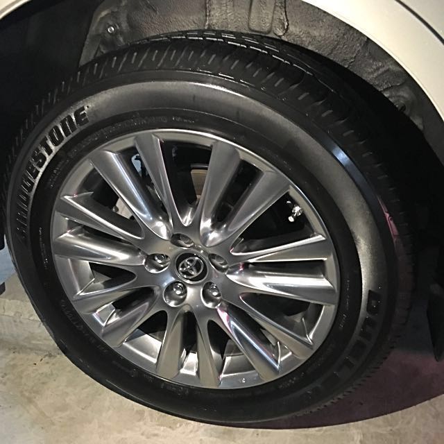 Toyota Harrier 18" Premium Rims With Tyres, Car Accessories on Carousell