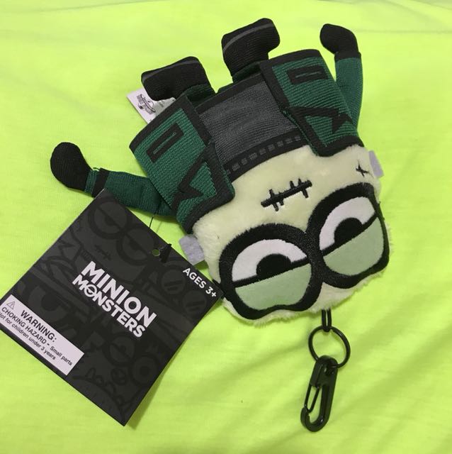 Universal Studios SINGAPORE - Minion Monsters Plushie Keychain -Frankenstein Minion, Hobbies ...
