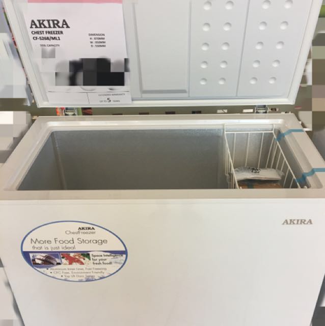 Akira Chest Freezer, TV & Home Appliances, Kitchen Appliances ...