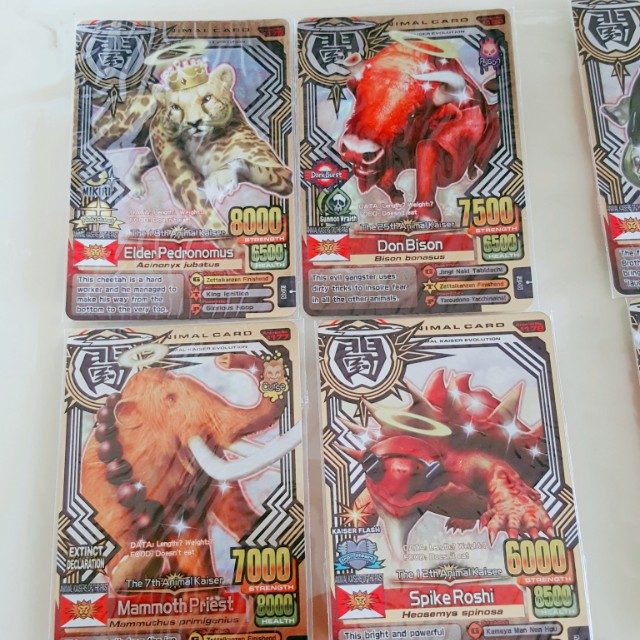 Animal Kaiser Cards Kaiser Rare Evolution 7 and 8, Hobbies & Toys, Toys & Games on Carousell