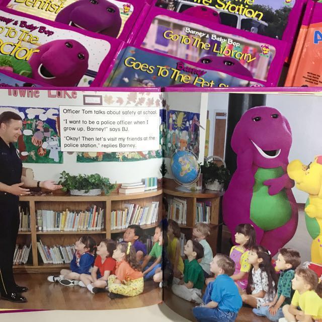 Barney Go To series hardcover books, Books & Stationery, Children's ...