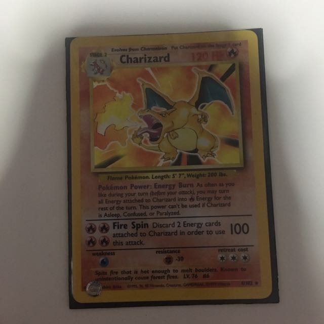 Base set Charizard, Hobbies & Toys, Toys & Games on Carousell