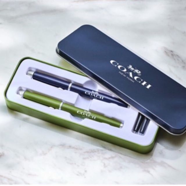 COACH Fountain and Ballpoint Pens Set, Luxury, Accessories on Carousell