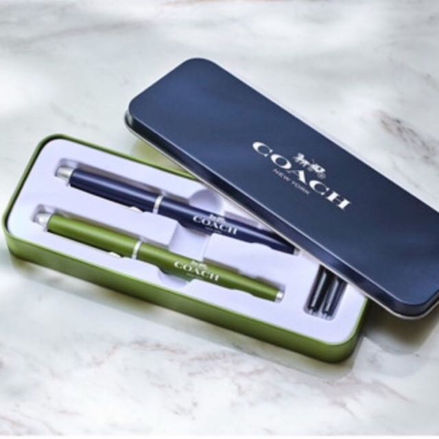 COACH Fountain and Ballpoint Pens Set, Women's Fashion, Watches ...
