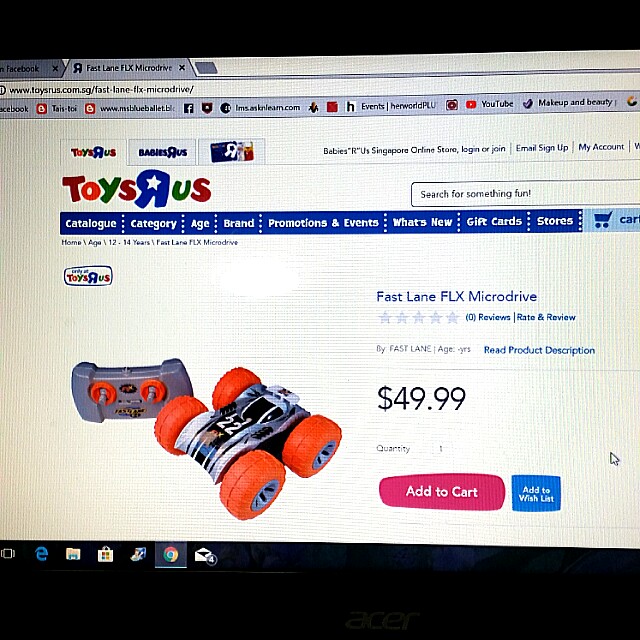 Fast Lane FLX Microdrive RC Toy Buggy / Car (With free 6 AAA batteries ...