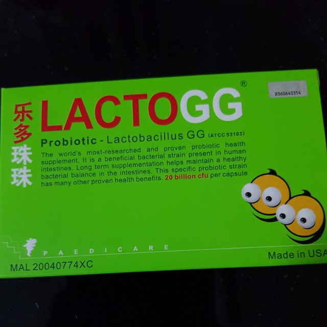Probiotics-Lacto GG 30 capsules., Health & Nutrition, Health ...