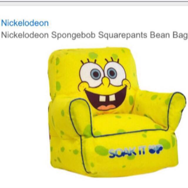Spongebob Beanbag Sofa Chair, Babies & Kids, Baby Nursery & Kids ...