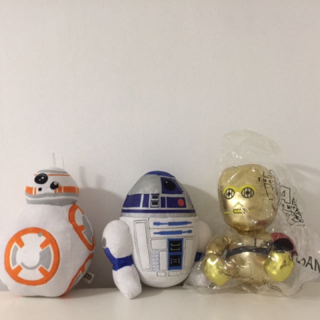 Star Wars Plushies(from changi airport christmas, Hobbies & Toys, Toys ...