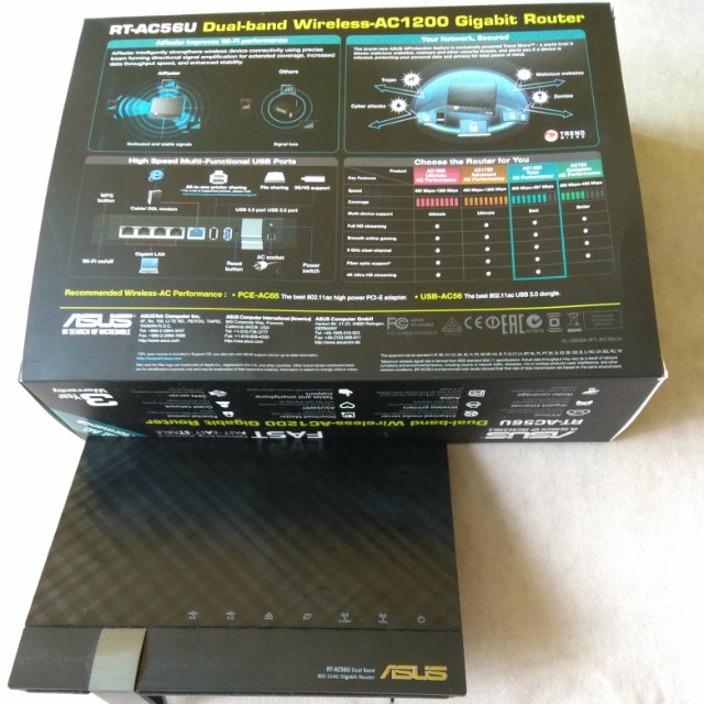 Asus Dual-band RT-AC56U Wireless Router, Computers & Tech, Parts ...