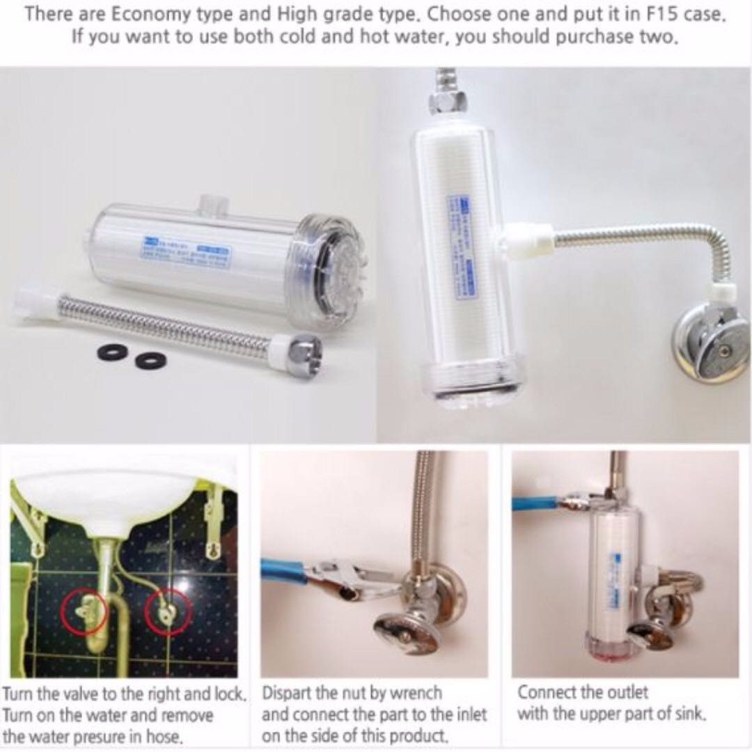 Dewbell Water Filter Starterkit F15 Economy Grade Type / Water Filter ...