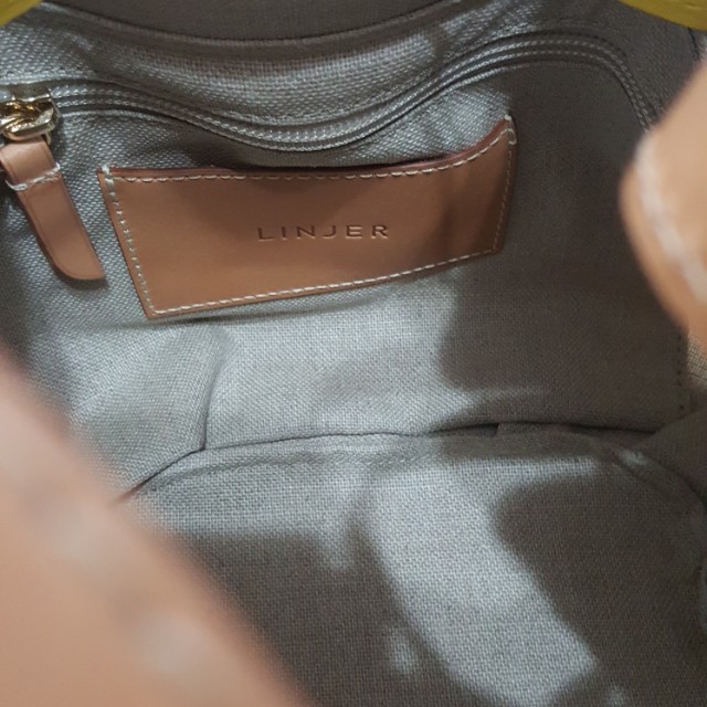 Linjer tulip bag in natural/yellow, Women's Fashion, Bags & Wallets ...