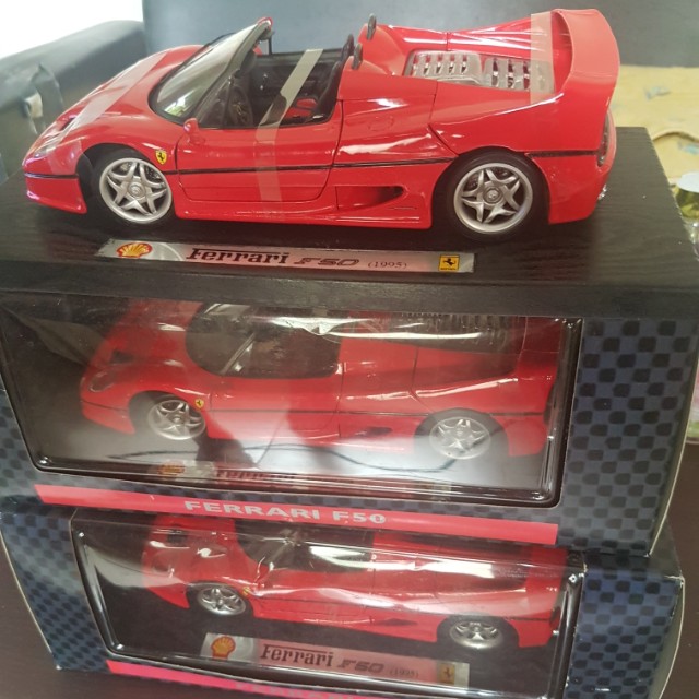 Shell Ferrari F50 1995 Diecast, Hobbies & Toys, Toys & Games on Carousell