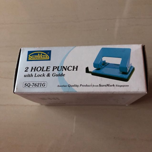 SureMark 2 hole punch with lock and guide, Hobbies & Toys, Stationery ...