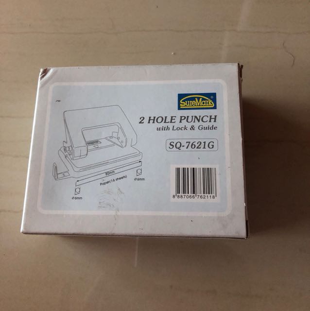 SureMark 2 hole punch with lock and guide, Hobbies & Toys, Stationery ...