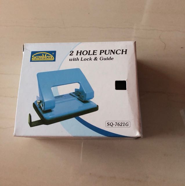 SureMark 2 hole punch with lock and guide, Hobbies & Toys, Stationery ...