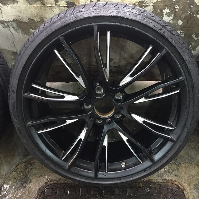 20” Rims BMW M Performance Rims w tyres, Car Accessories on Carousell