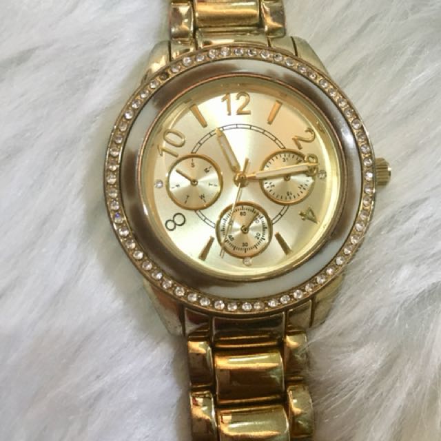 Avon gold watch, Women's Fashion, Watches & Accessories, Watches on ...
