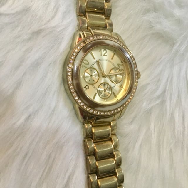 Avon gold watch, Women's Fashion, Watches & Accessories, Watches on ...