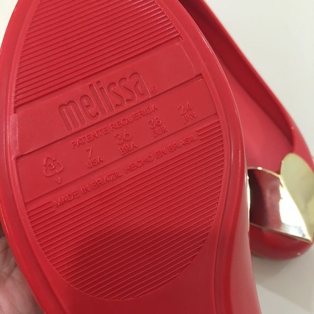 Brand New Melissa Heart, Women's Fashion, Footwear, Flipflops and ...