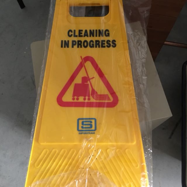 Cleaning Signage NEW, Hobbies & Toys, Stationery & Craft, Craft ...