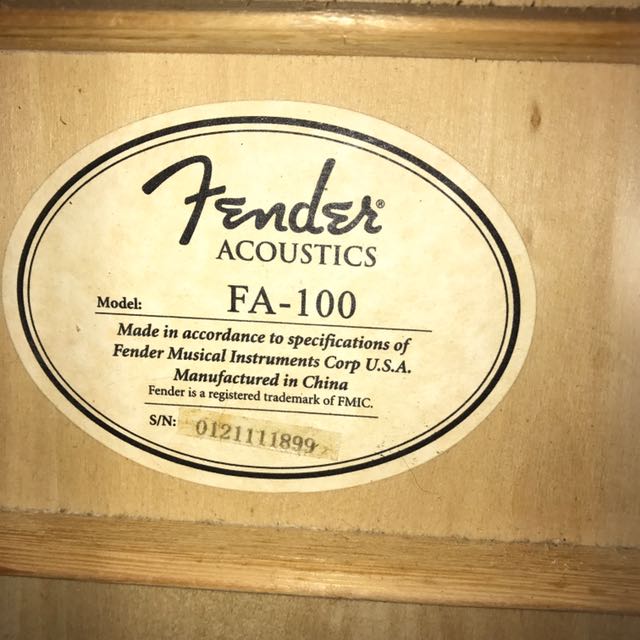 fender fa-100 acoustic, Hobbies & Toys, Music & Media, Musical ...
