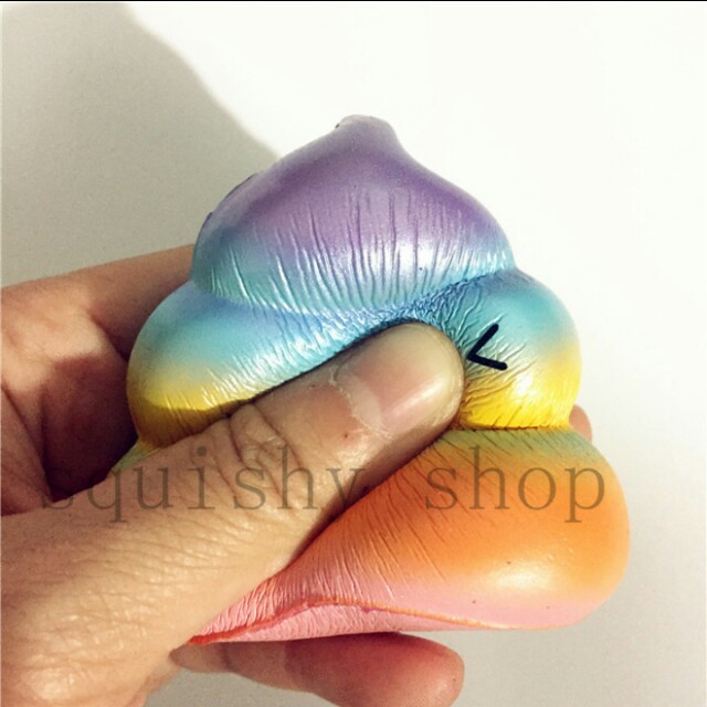 [PO] Rainbow Poop emoji squishy, Bulletin Board, Preorders on Carousell