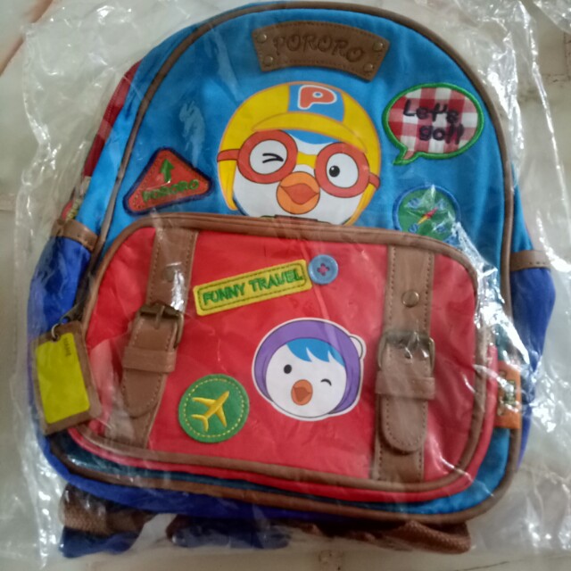 Pororo bag (blue), Babies & Kids, Babies & Kids Fashion on Carousell